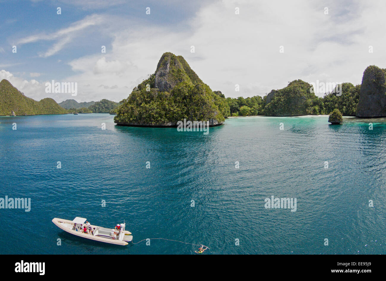 Aerial view of Wayag Islands Raja Ampat Indonesia Stock Photo - Alamy