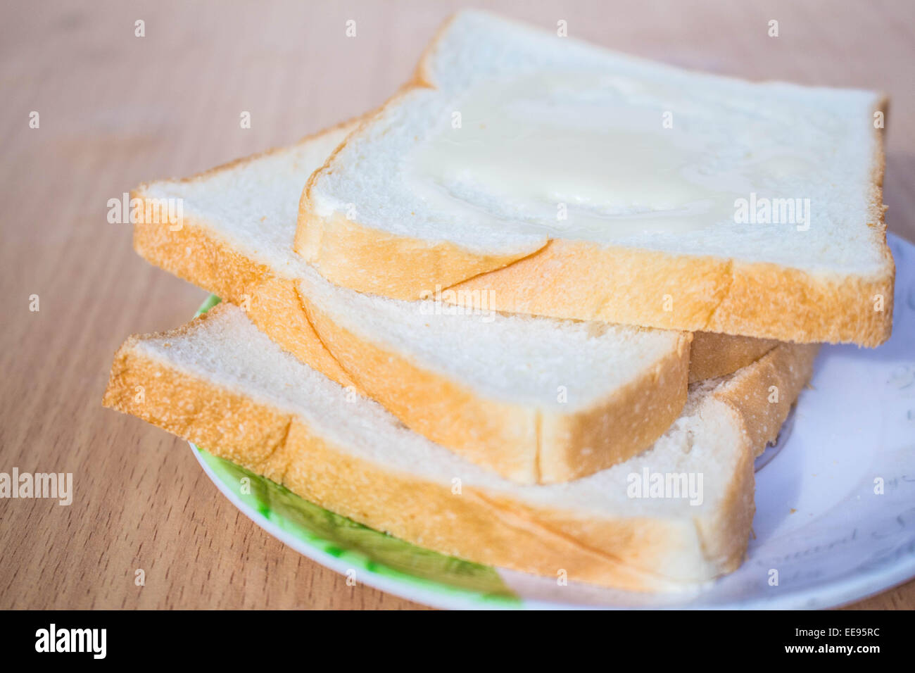 Bread arranged on the plate Stock Photo - Alamy