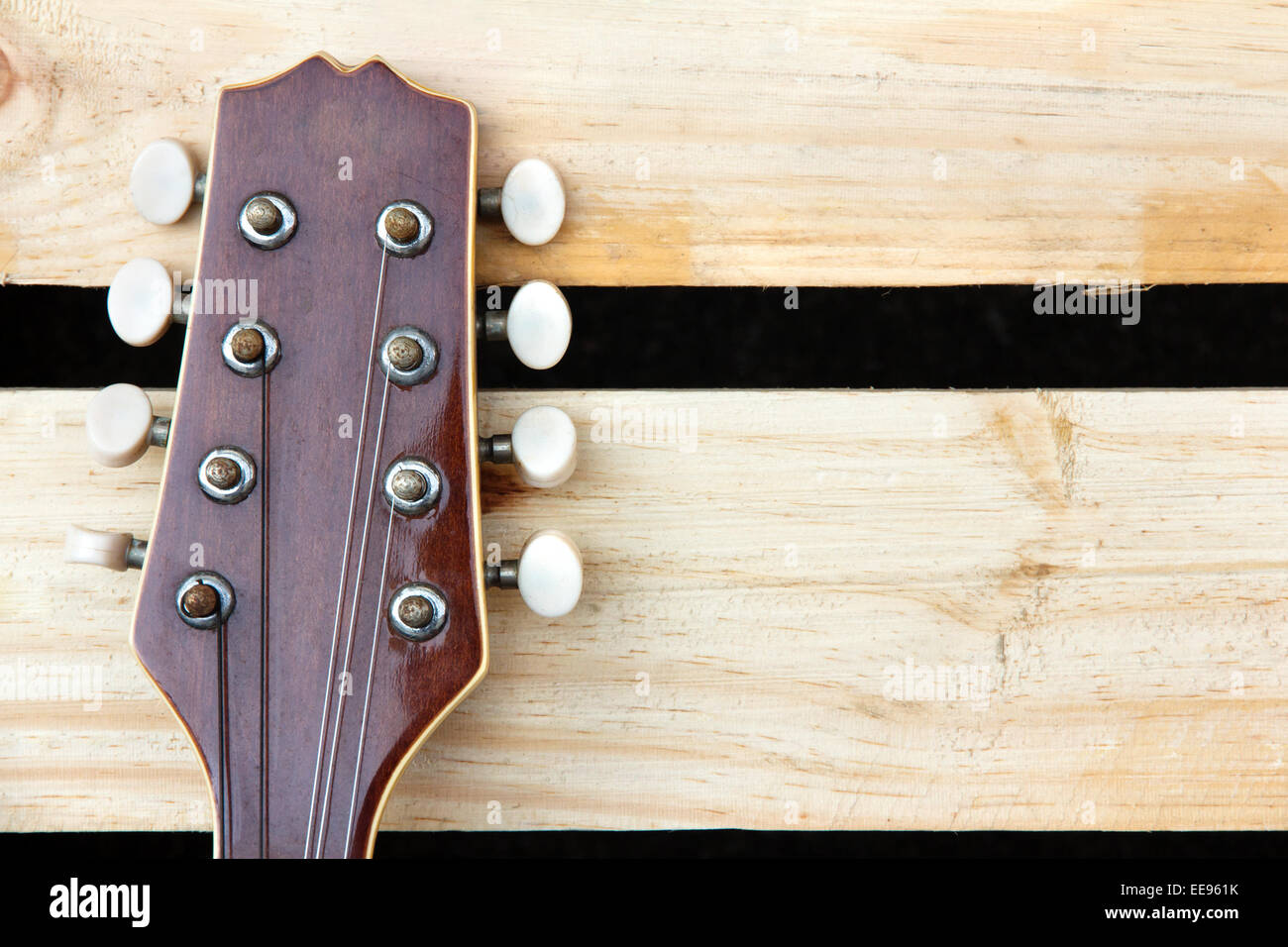 mandolin headstock background concept Stock Photo - Alamy