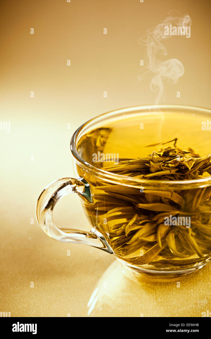 Cup of fresh green japanese tea on the desk, healthy backgrounds Stock ...