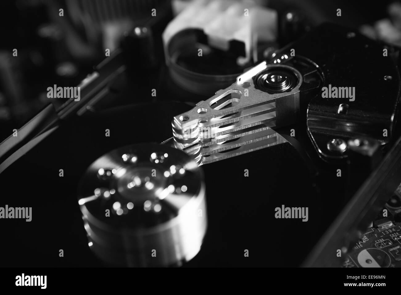 close up of hard disk with abstract reflection Stock Photo - Alamy