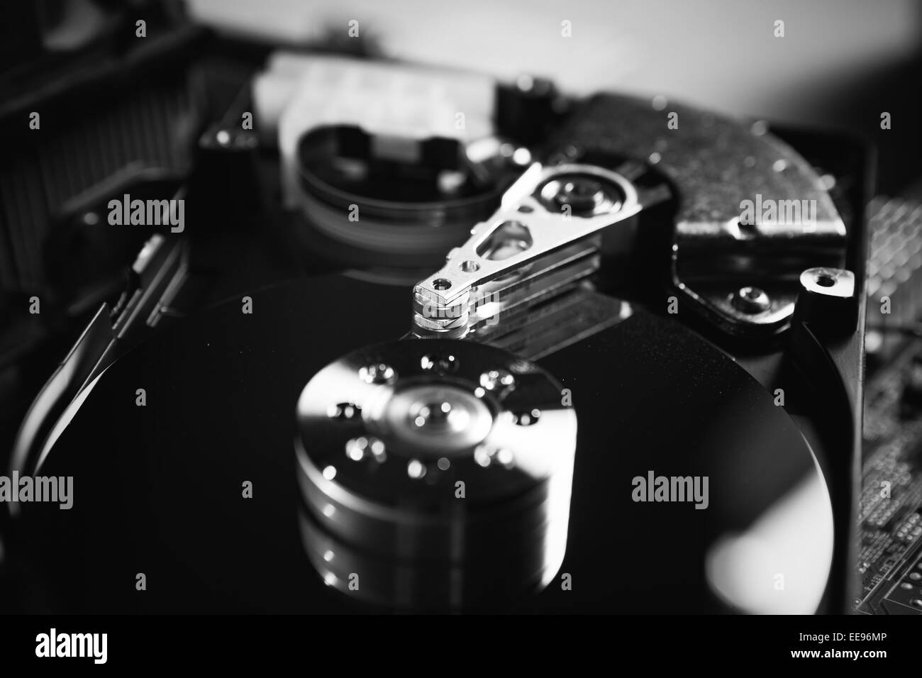 close up of hard disk with abstract reflection Stock Photo - Alamy