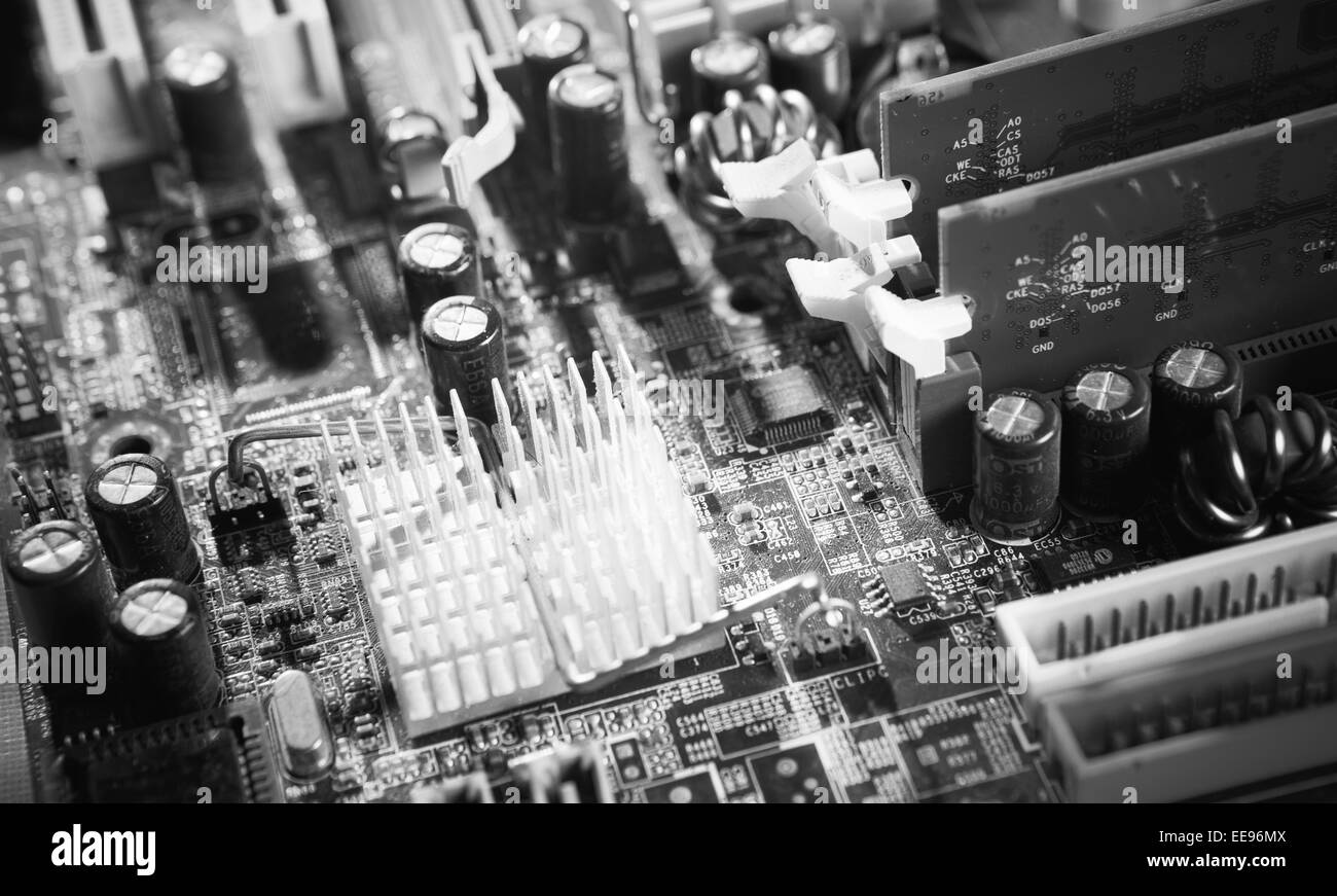 Digital motherboard Black and White Stock Photos & Images - Alamy