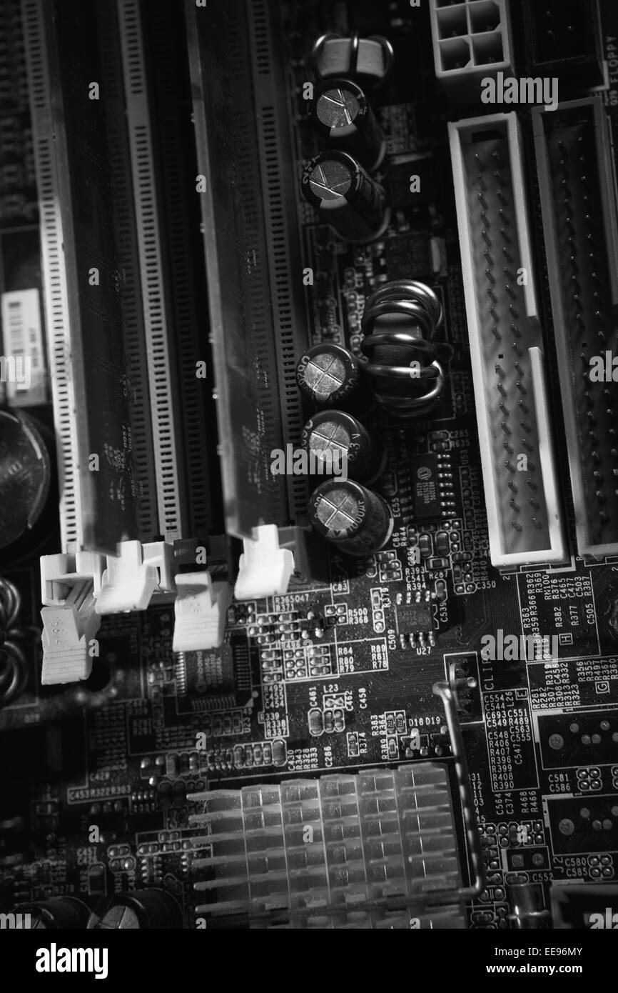 Abstract computer cpu Black and White Stock Photos & Images - Alamy