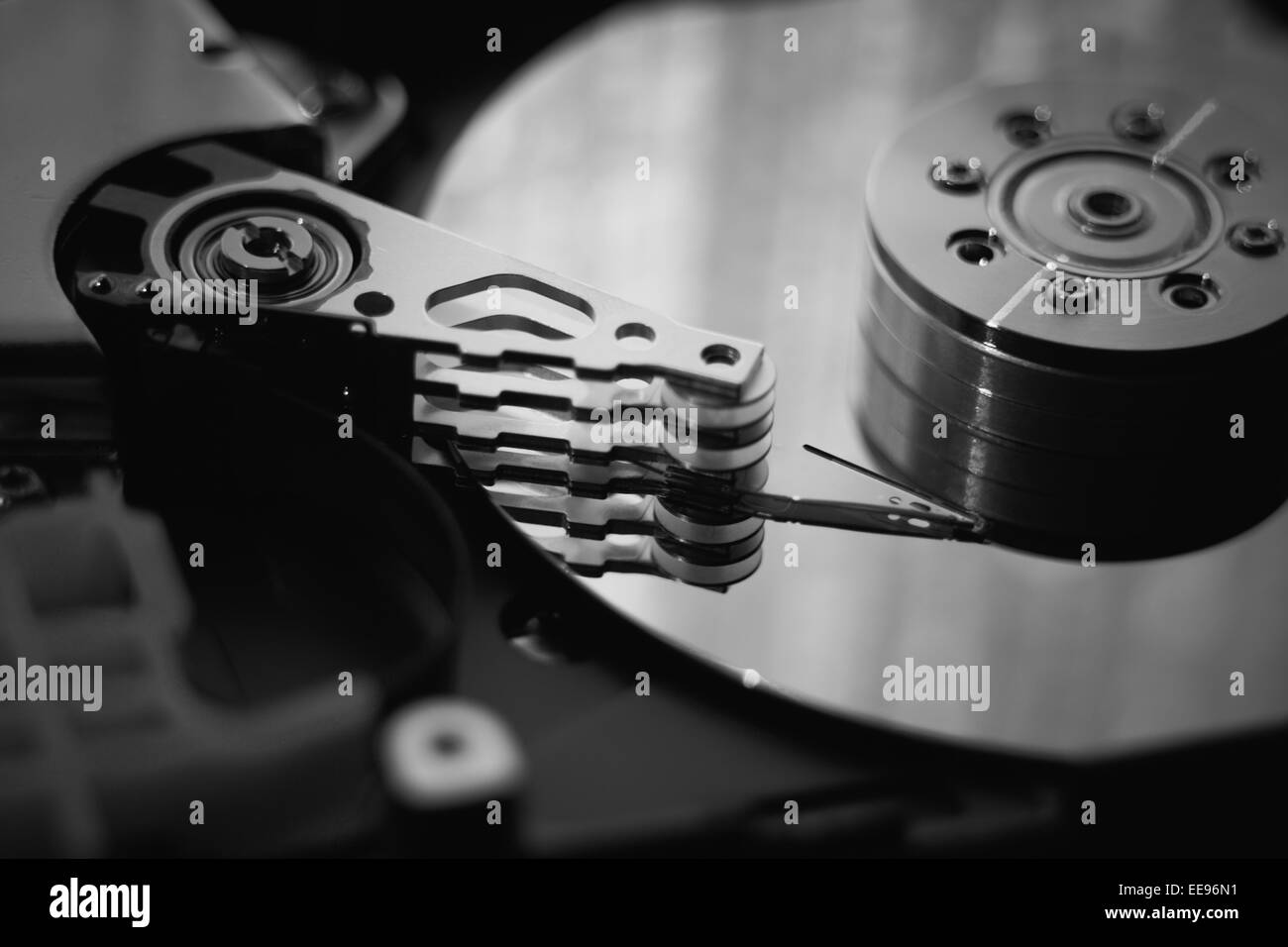 close up of hard disk with abstract reflection Stock Photo - Alamy