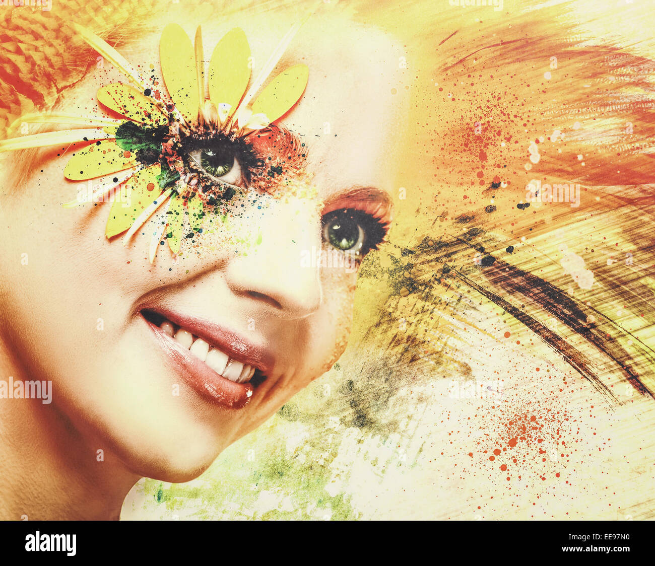 Female art portrait hi-res stock photography and images - Alamy