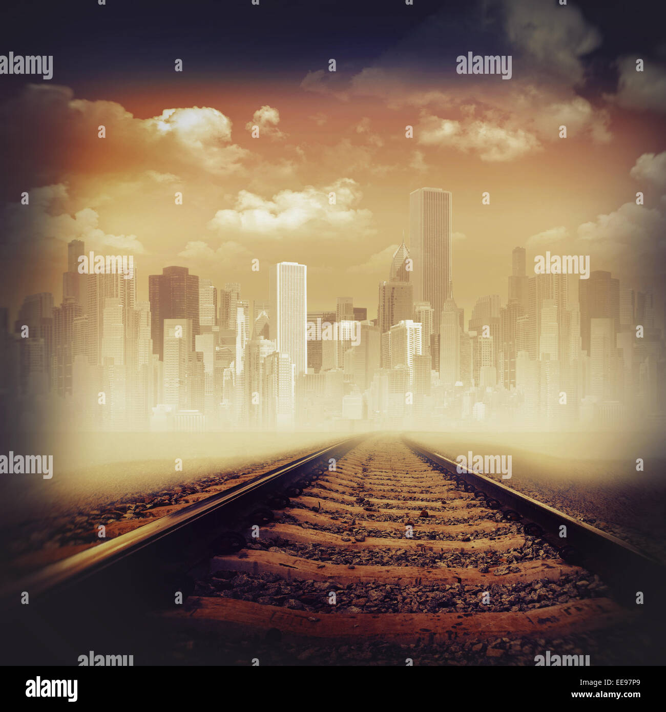 Road to the city. Abstract transportation backgrounds Stock Photo - Alamy