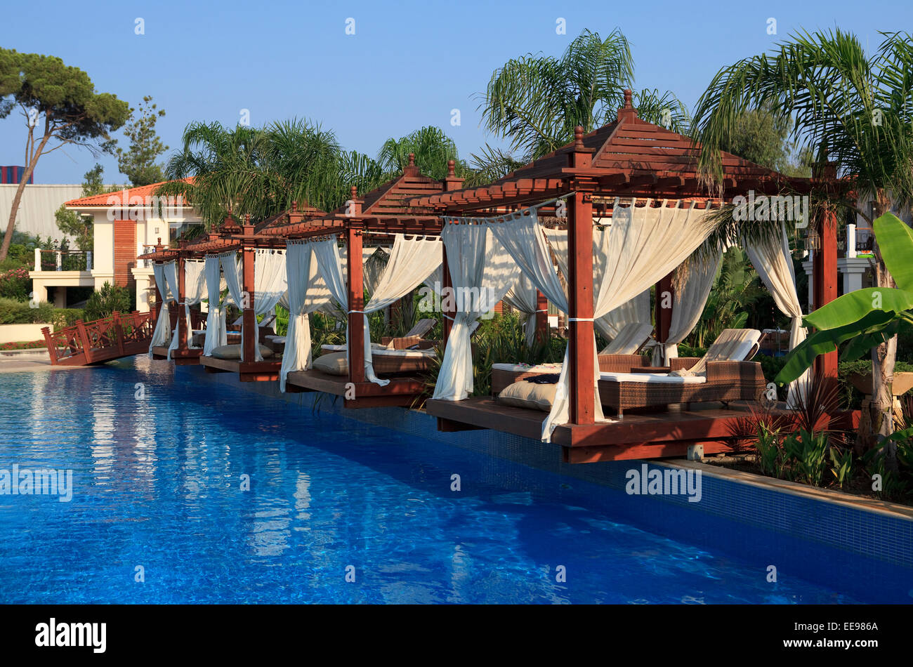 Chill out in the pool Stock Photo - Alamy