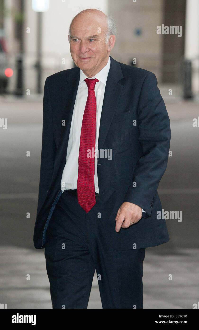 'The Andrew Marr Show' - Arrivals Featuring: Vince Cable Where: London ...