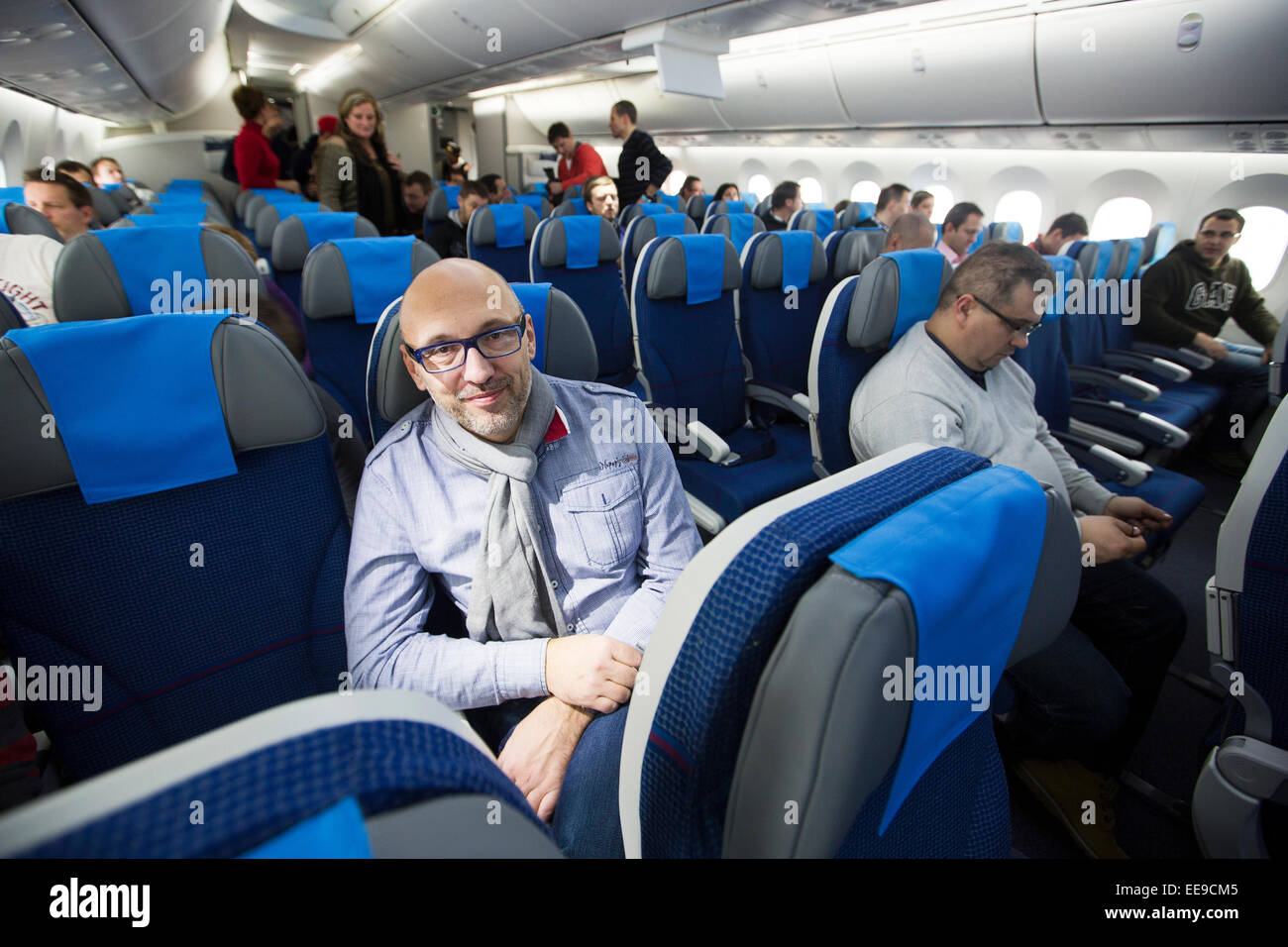 Boeing 787 dreamliner interior hi-res stock photography and images - Alamy