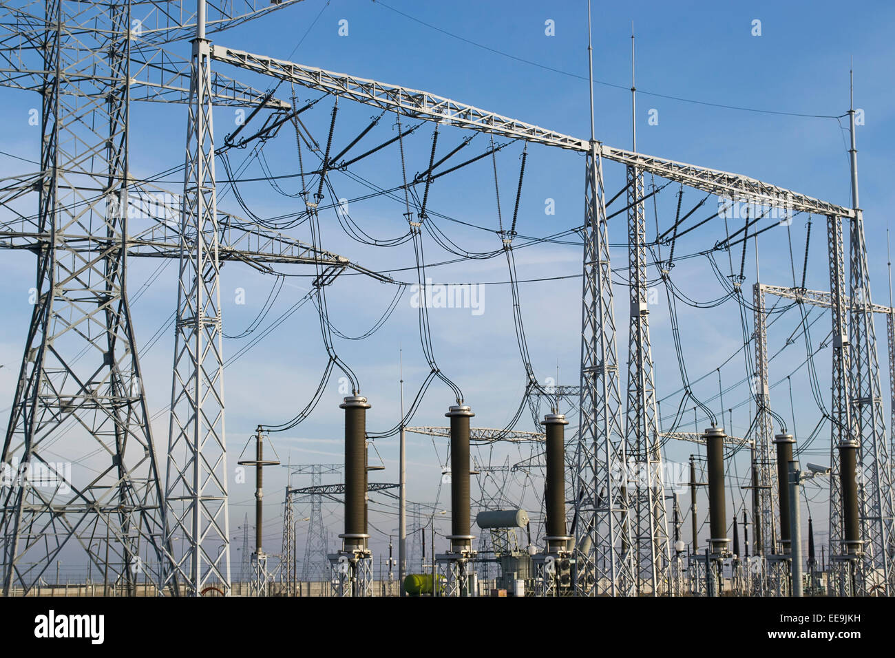 Electrical equipments and installations at a transformation station in ...