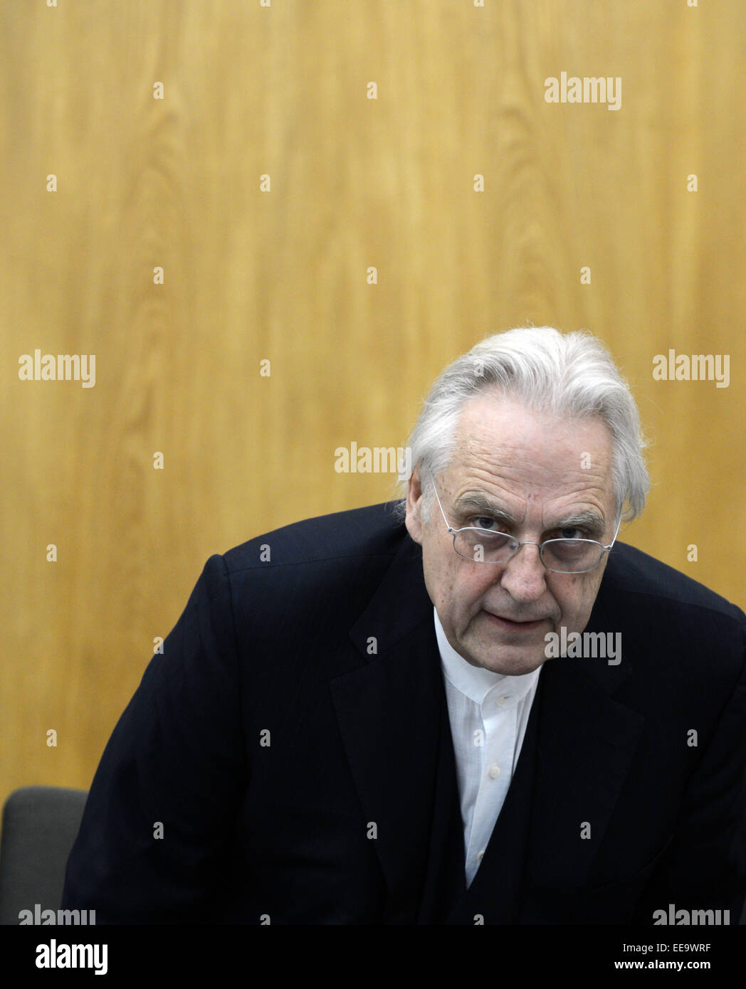 Essen, Germany. 15th Jan, 2015. Art consultant Helge Achenbach waits ...