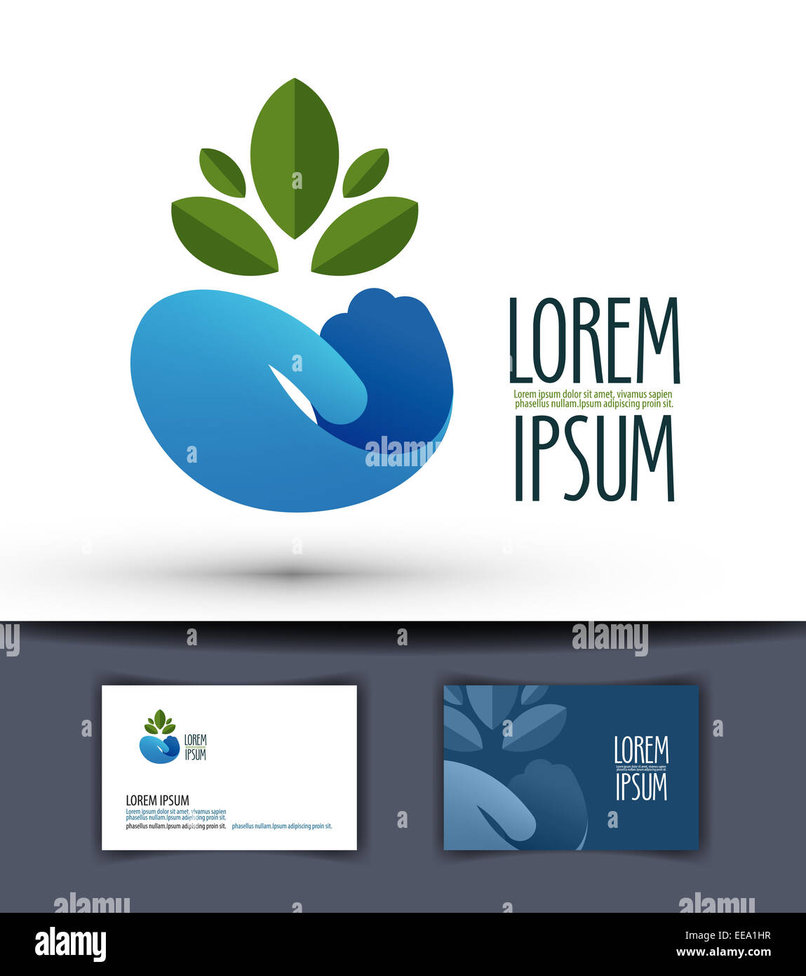 grower vector logo design template. plant or ecology icon Stock Photo ...