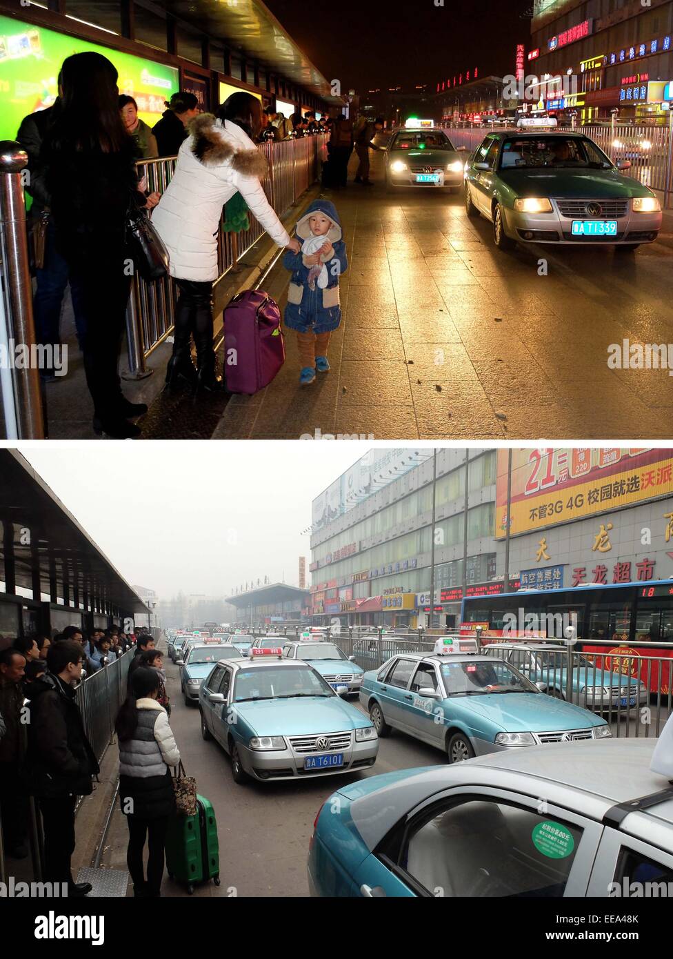 Dozens of taxis hi-res stock photography and images - Alamy