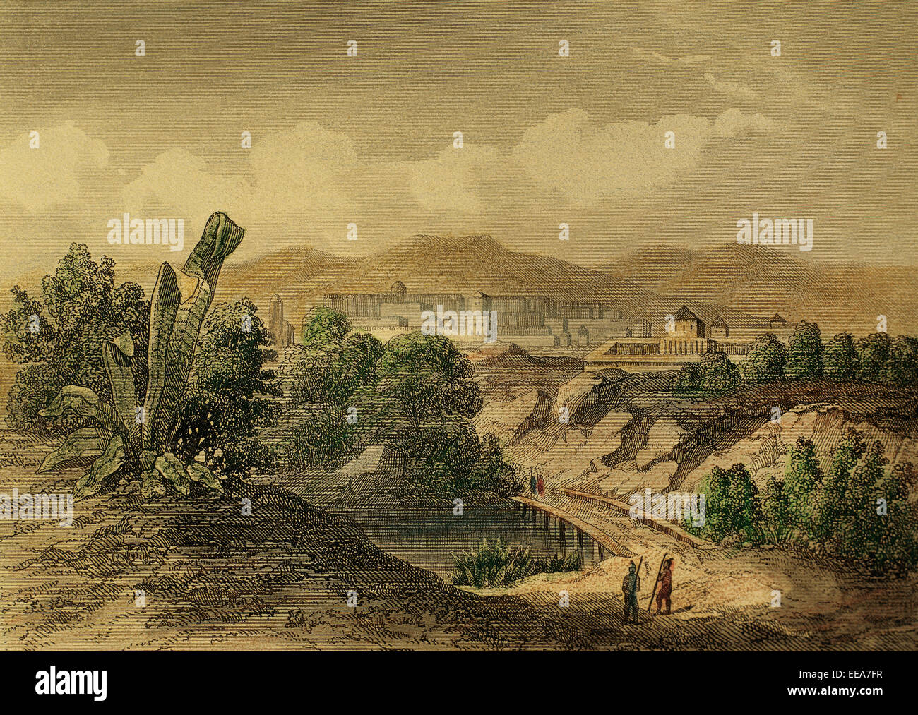 American colonies 17th century engraving hi-res stock photography and ...