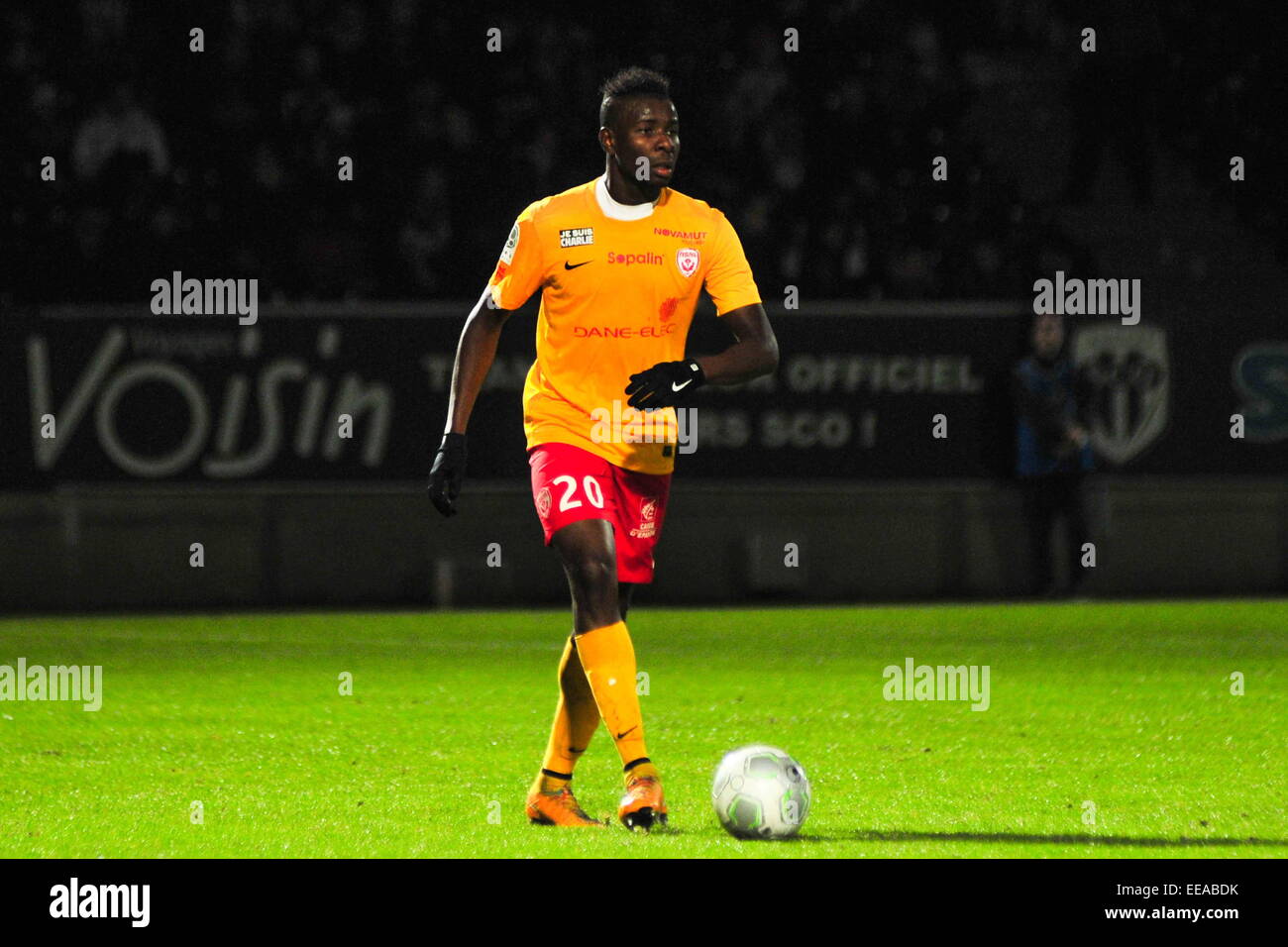 Ibrahim Amadou - 09.01.2015 - Angers/Nancy - 19eme journee de Ligue 2 ...
