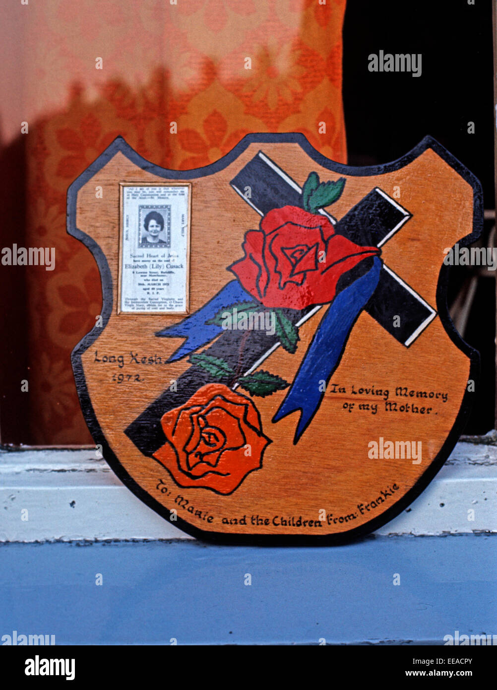 INTERNMENT ART, LONG KESH, NORTHERN IRELAND - JUNE 1972. Memorial ...