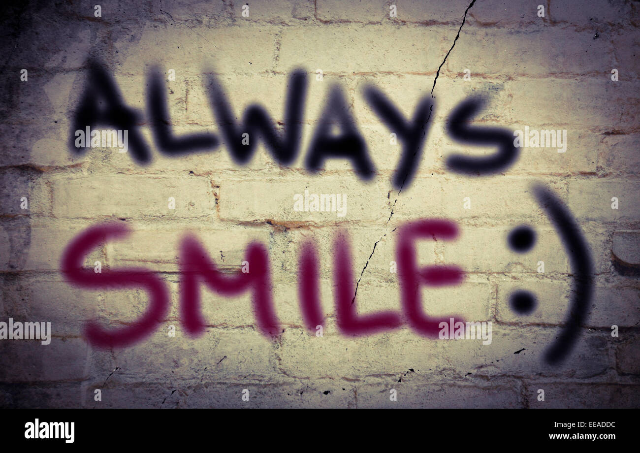 Always Smile Concept Stock Photo - Alamy