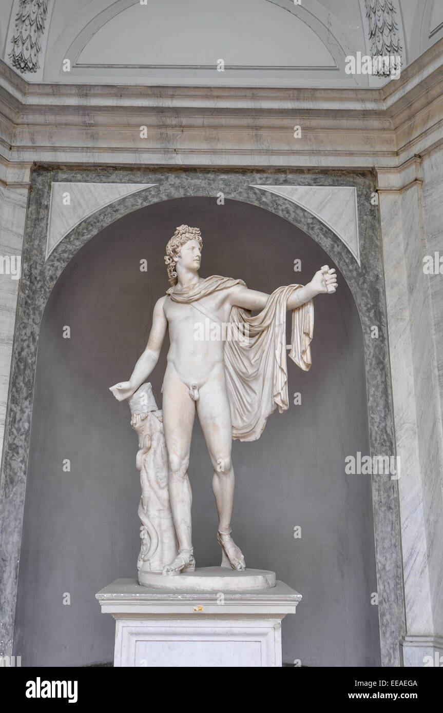 Hellenistic sculptures in Vatican museum, Italy Stock Photo - Alamy