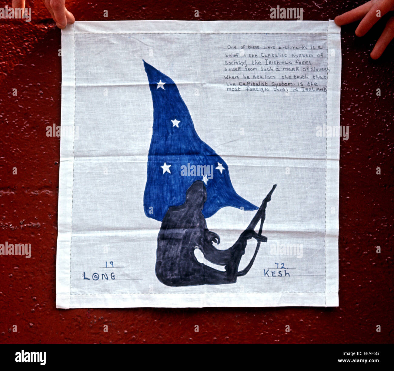 INTERNMENT ART, LONG KESH, NORTHERN IRELAND - JUNE 1972. Republican ...