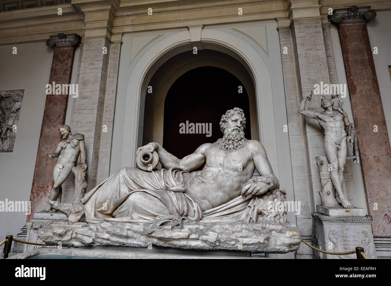 Hellenistic sculptures in Vatican museum, Italy Stock Photo - Alamy