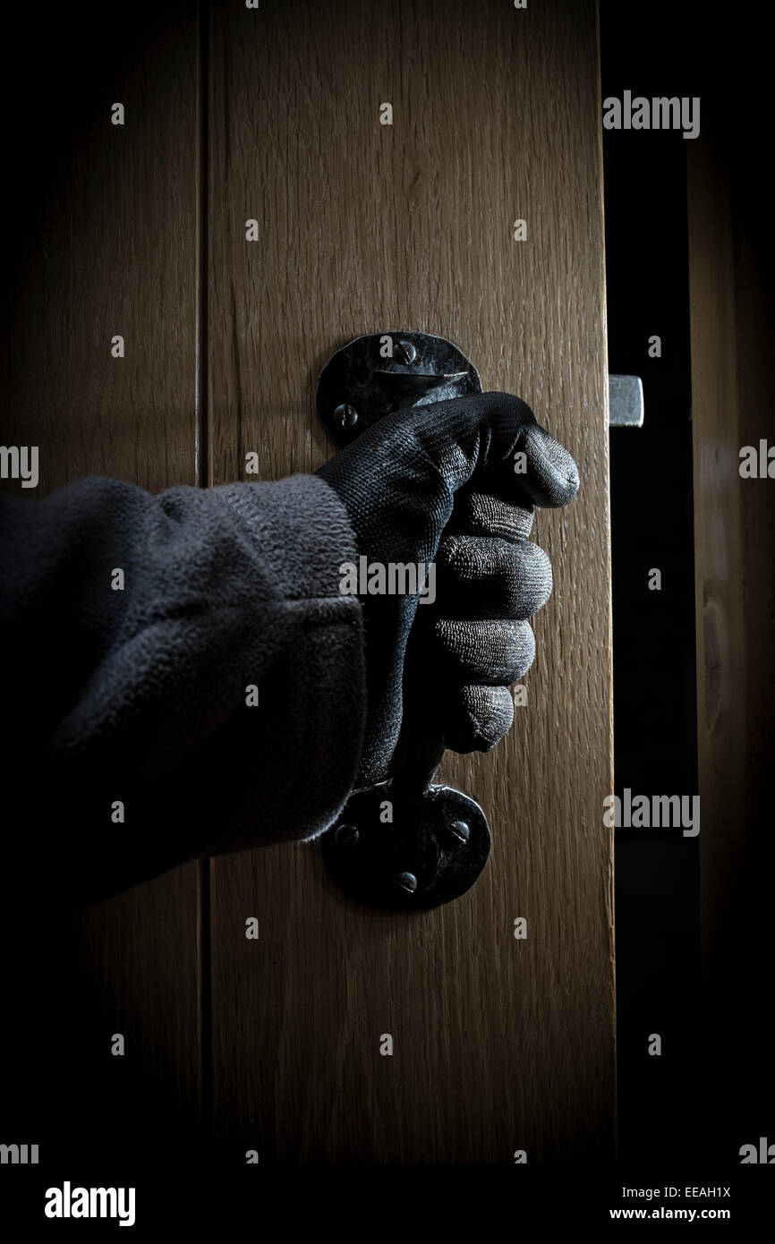 Hand opening door hi-res stock photography and images - Alamy