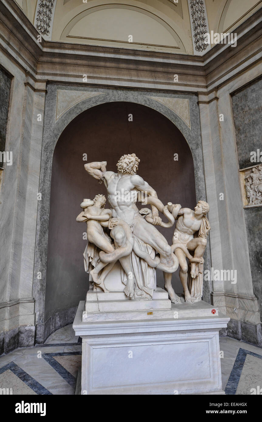 Hellenistic sculptures in Vatican museum, Italy Stock Photo - Alamy