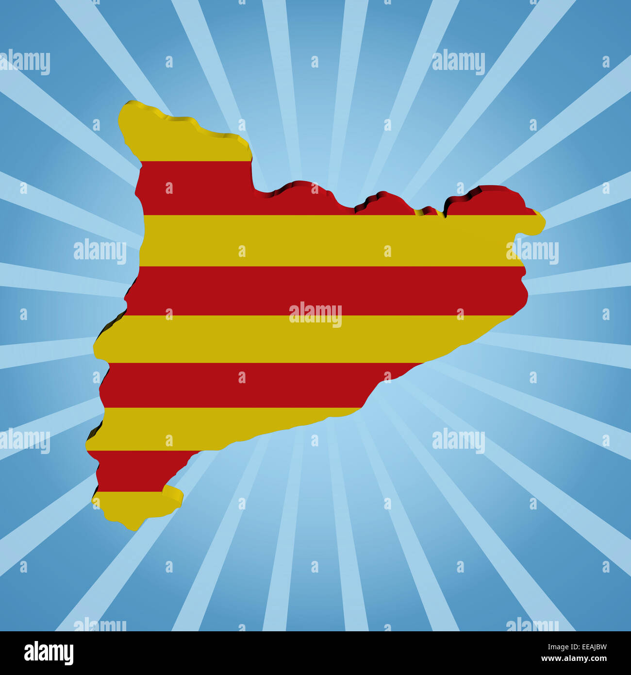 Catalonia map hi-res stock photography and images - Alamy
