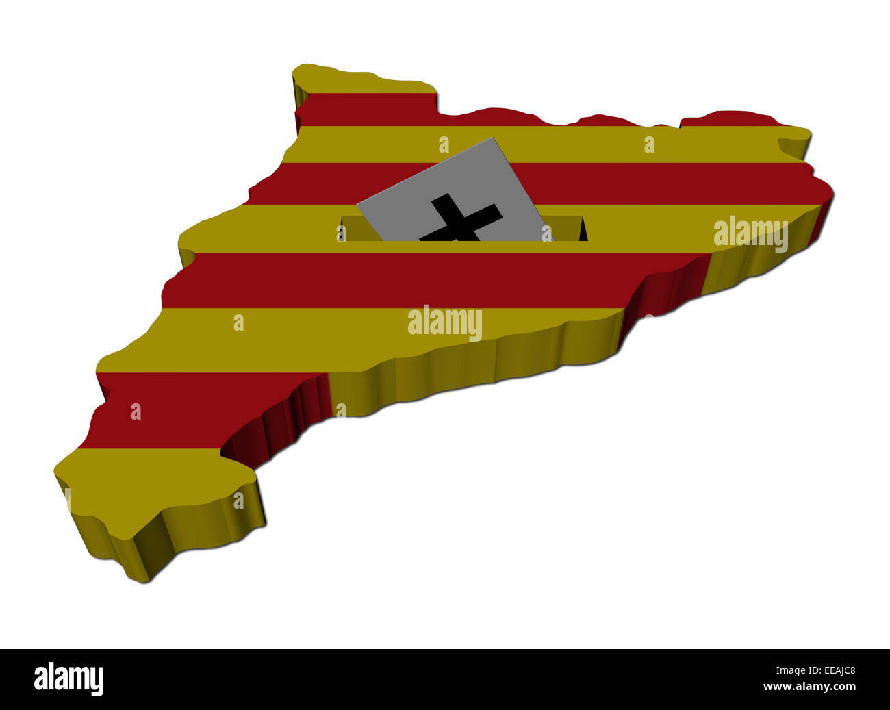 Catalonia map hi-res stock photography and images - Alamy