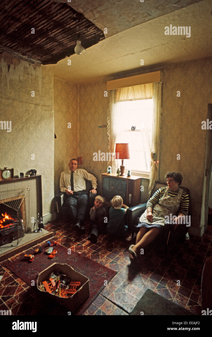 BELFAST, NORTHERN IRELAND - OCTOBER 1971. Families affected by the IRA ...