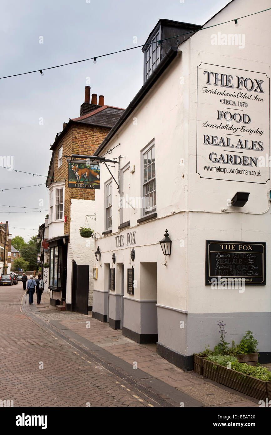 UK, London, Twickenham, Church Street, Fox Inn (1670 Stock Photo - Alamy