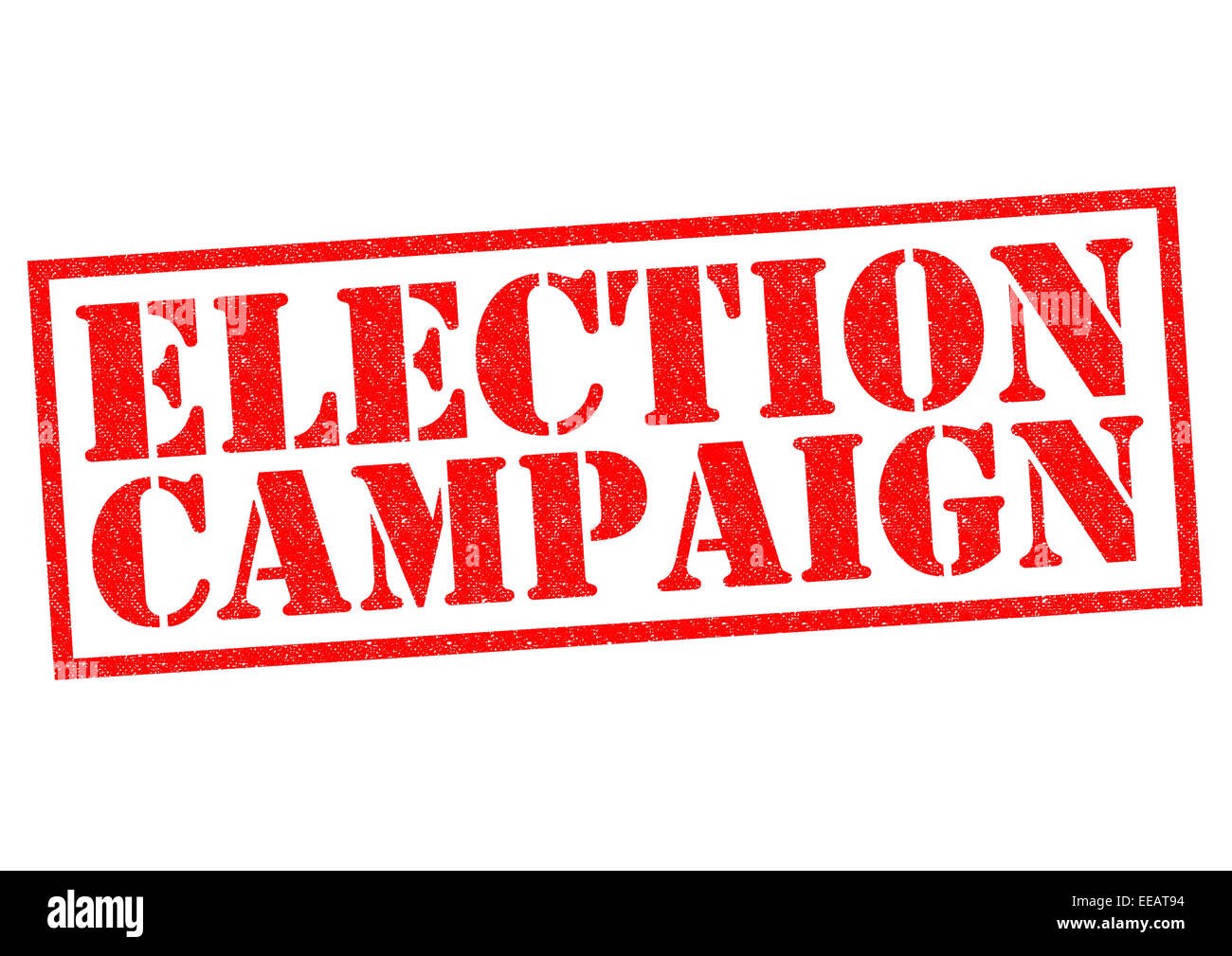 ELECTION CAMPAIGN red Rubber Stamp over a white background Stock Photo ...