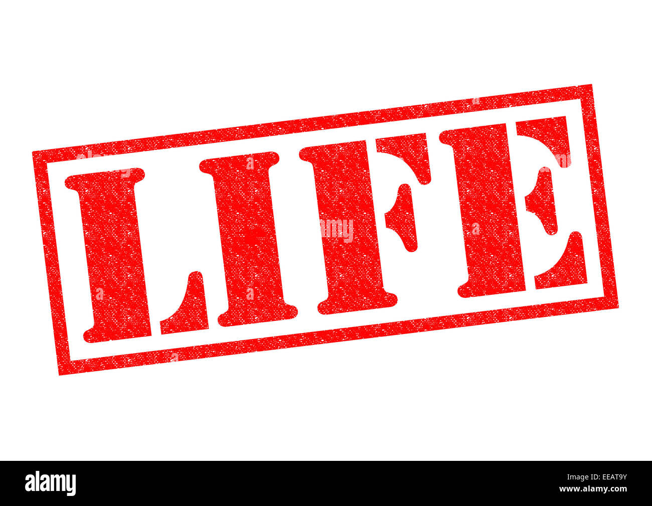 LIFE Rubber Stamp over a white background Stock Photo - Alamy