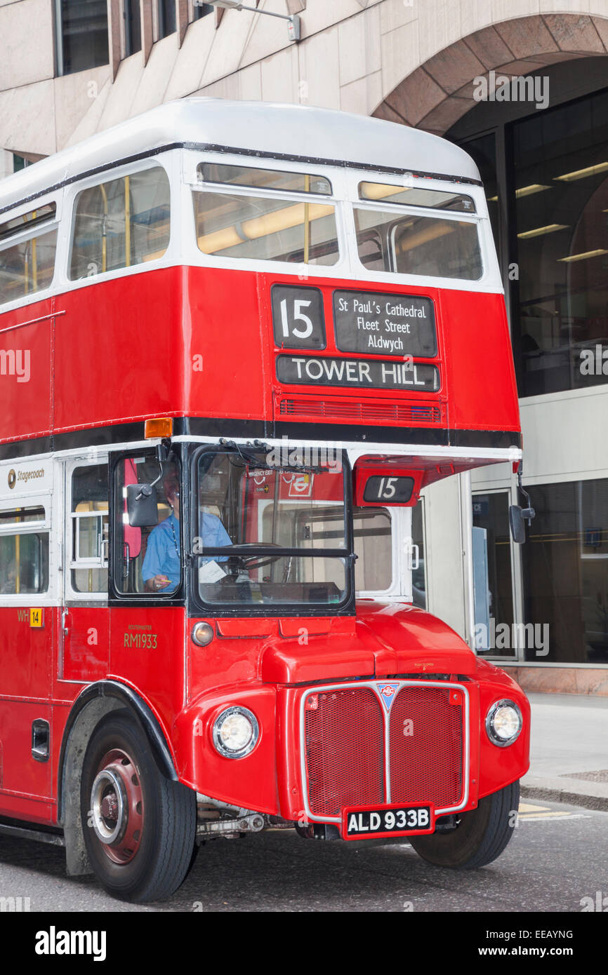 England, London, Routemaster Double Decker Bus Stock Photo - Alamy