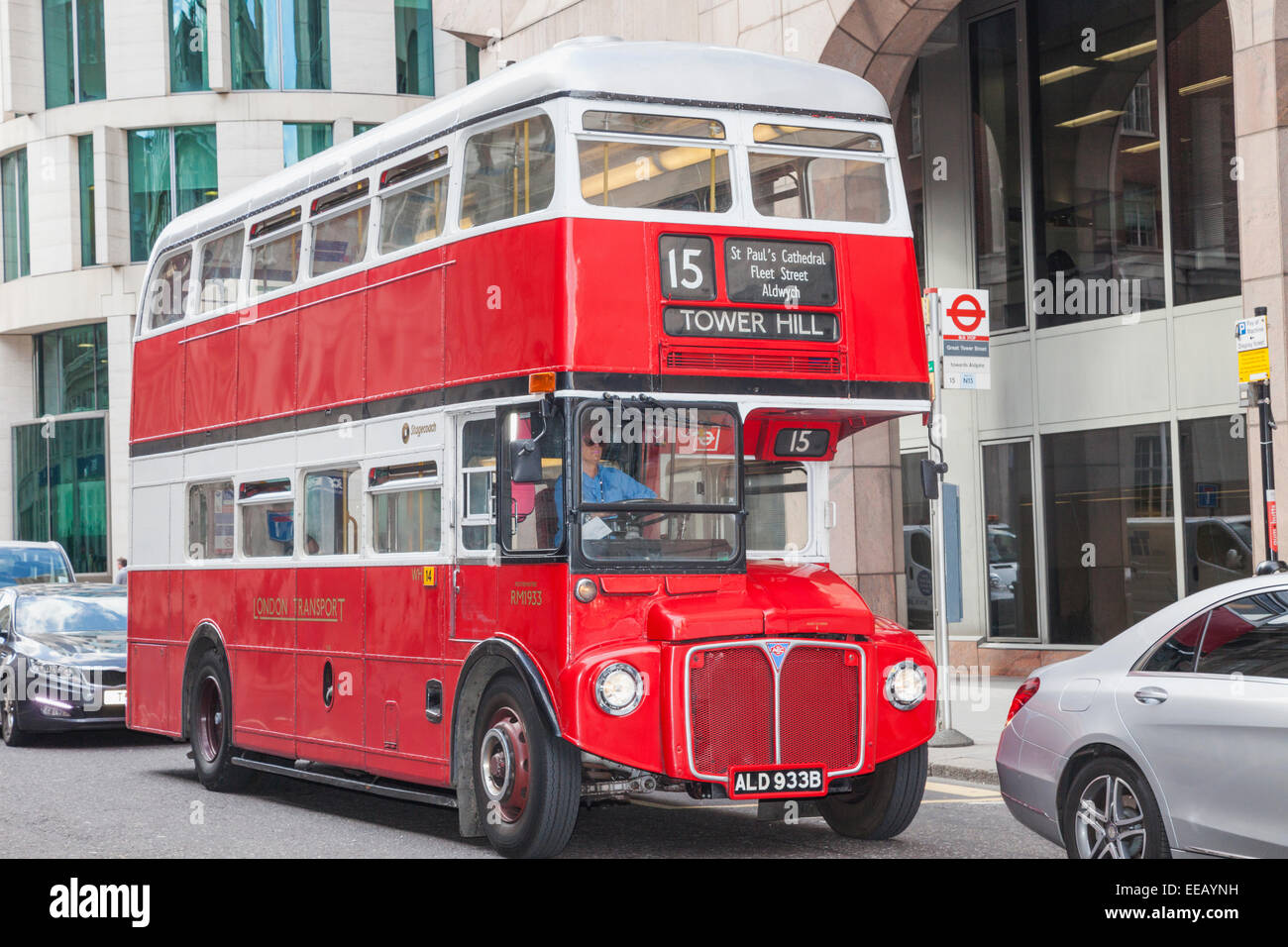England, London, Routemaster Double Decker Bus Stock Photo - Alamy