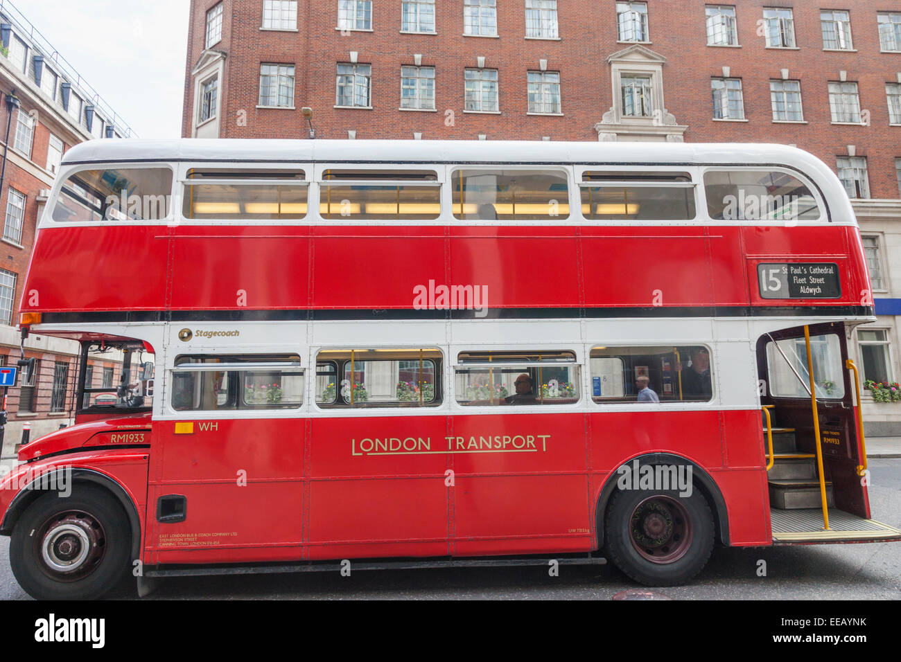 England, London, Routemaster Double Decker Bus Stock Photo - Alamy