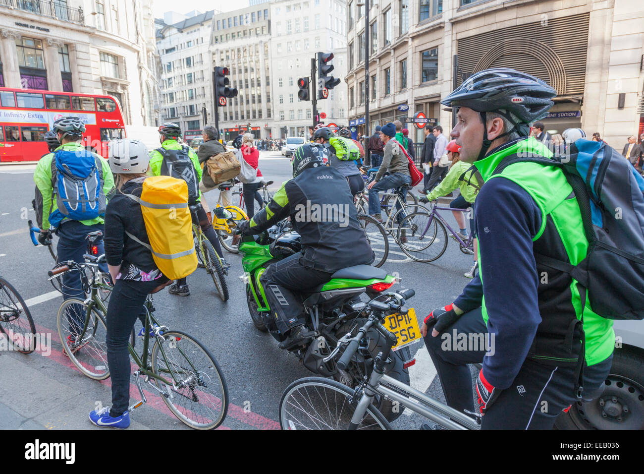 England, London, City of London, Cyclists Stock Photo - Alamy