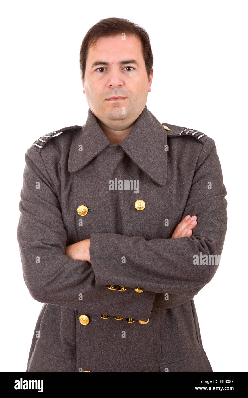 young man dressed as russian military, studio picture Stock Photo - Alamy