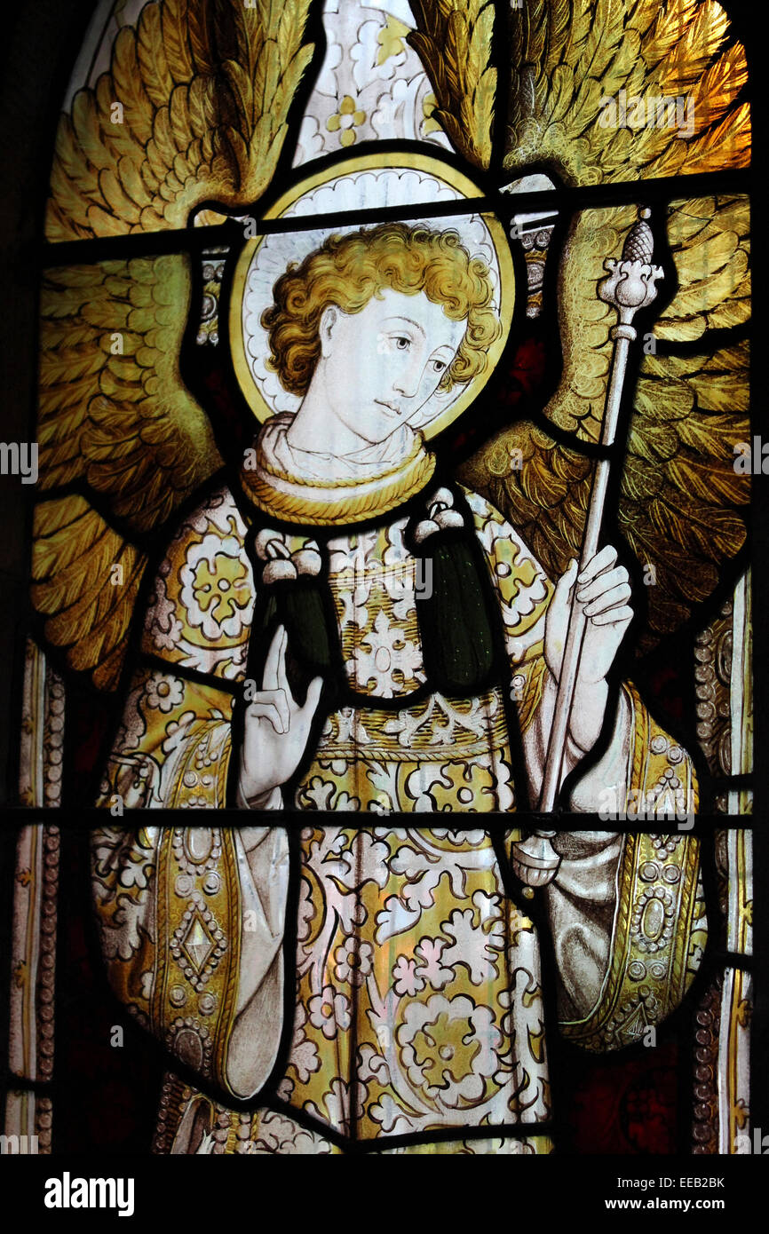 Stained Glass Window of The Archangel Gabriel by Firm: Burlison ...