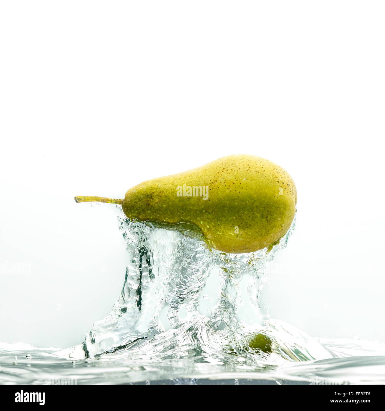 Pear in water Stock Photo - Alamy