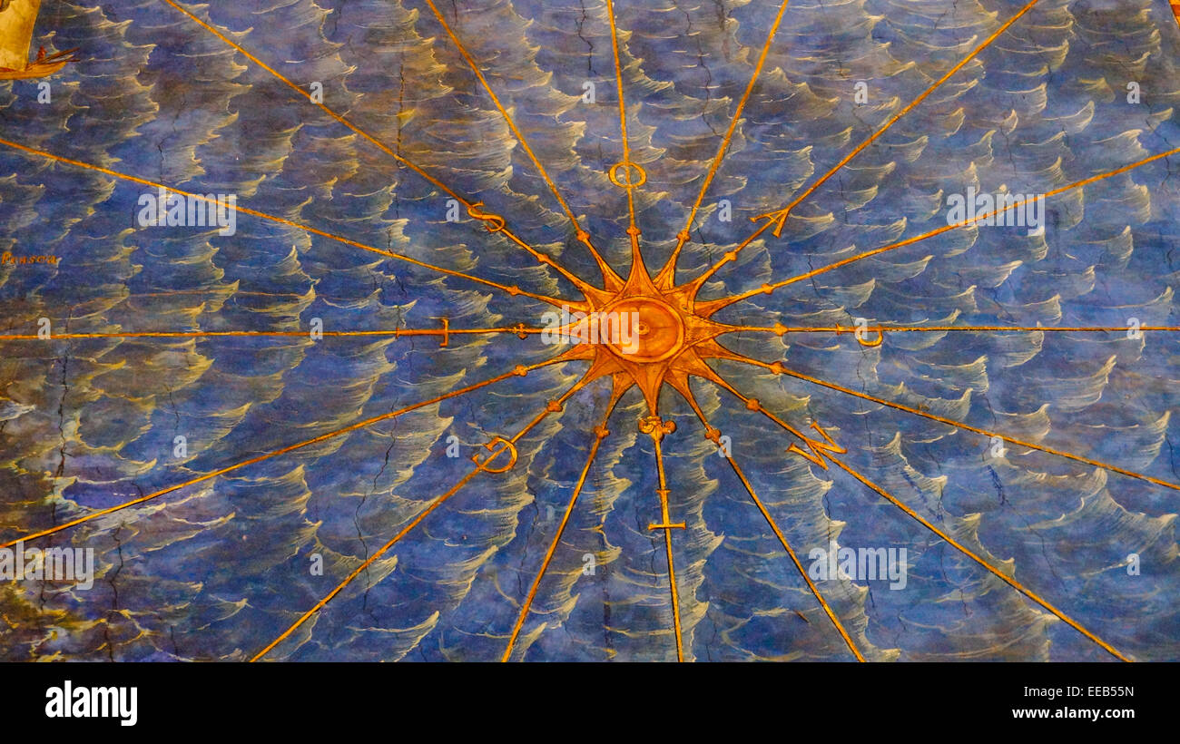 Oil aintings of ancient Italy maps in Vatican museum, Italy Stock Photo ...