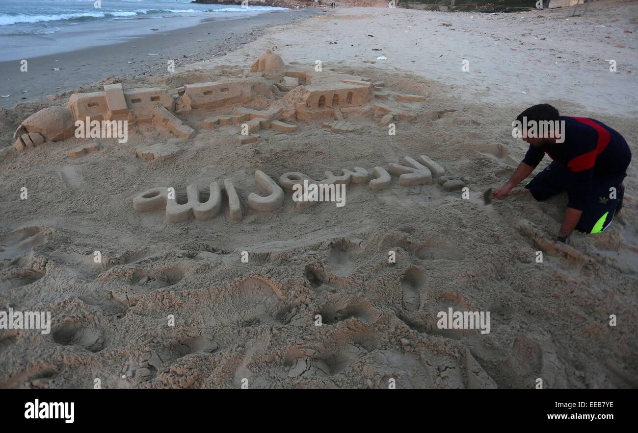 Gaza City, Gaza Strip, Palestinian Territory. 15th Jan, 2015. A ...