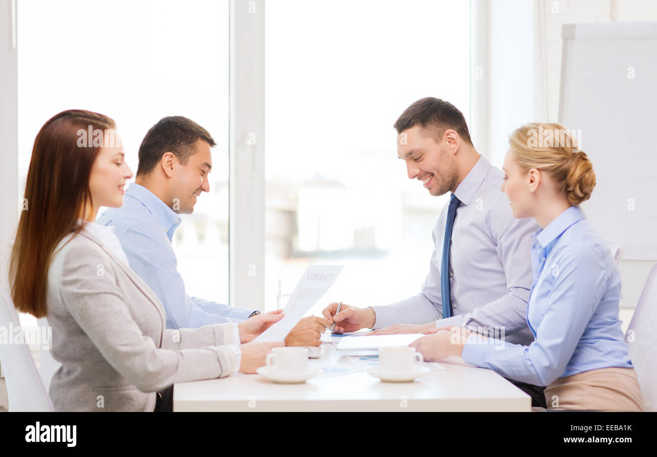business team having meeting in office Stock Photo - Alamy