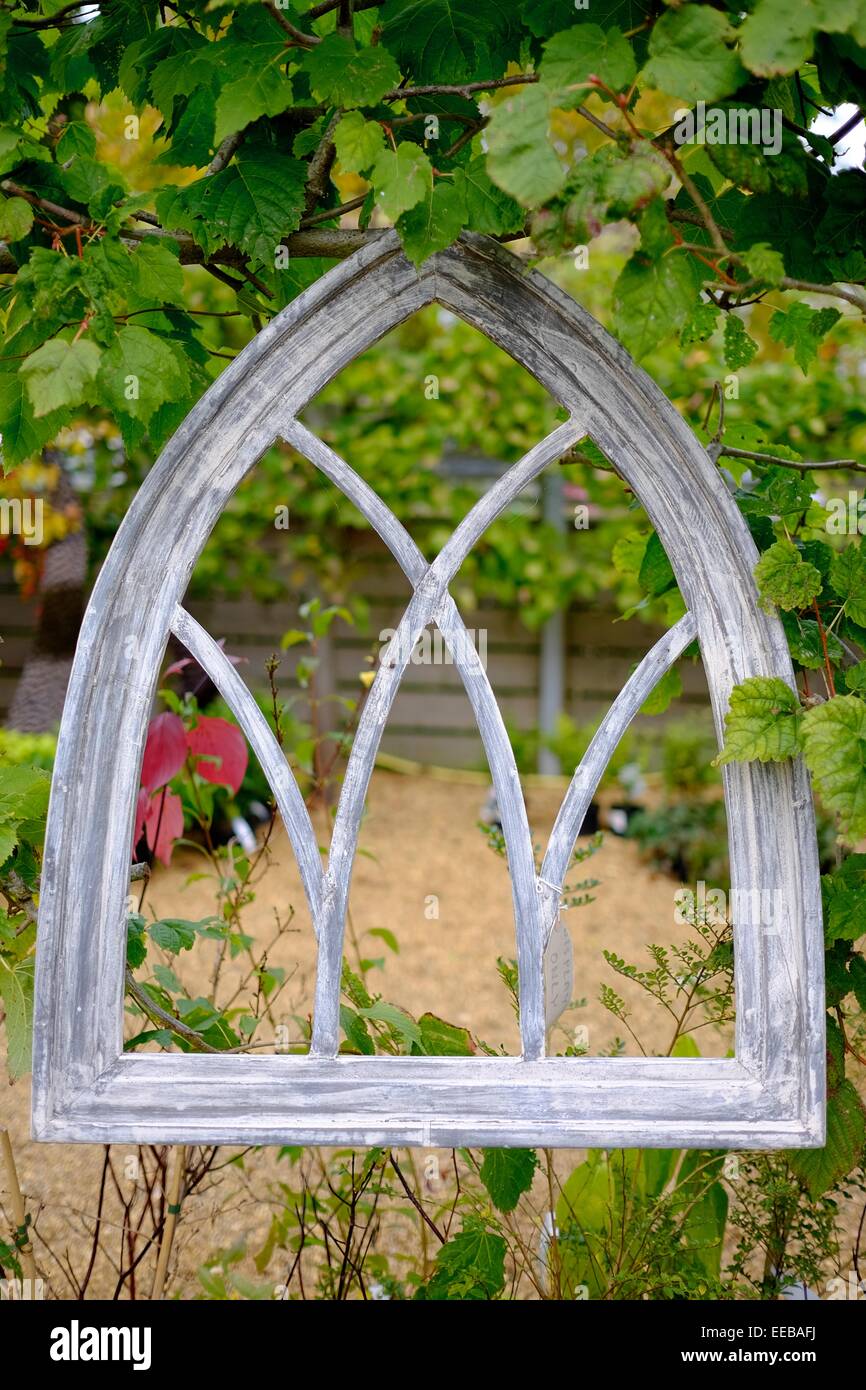 Window frame hanging from tree Stock Photo - Alamy