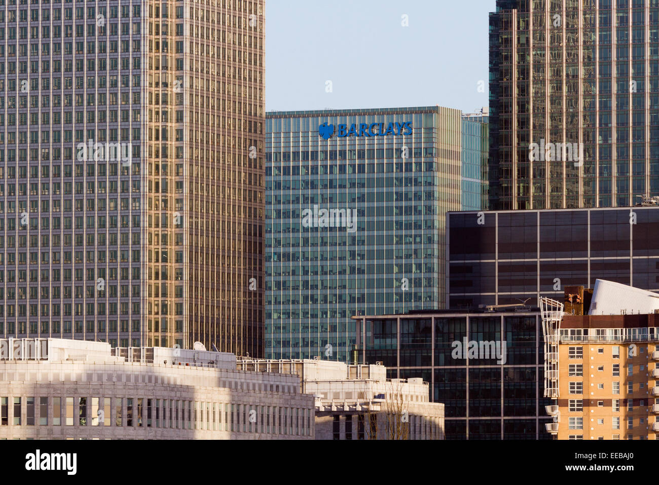 Barclays Bank building, Canary Wharf, Docklands Stock Photo - Alamy