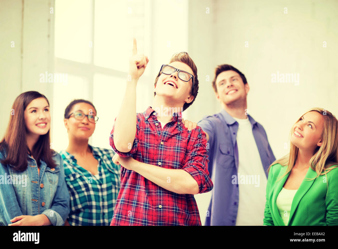 student boy at school Stock Photo - Alamy