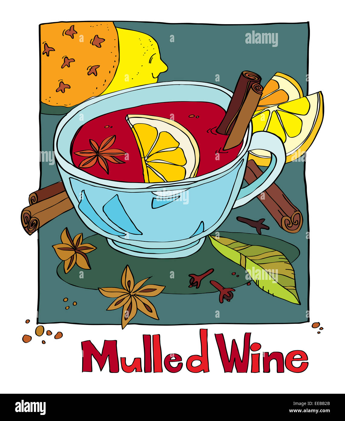 Cartoon glass red wine Cut Out Stock Images & Pictures - Alamy