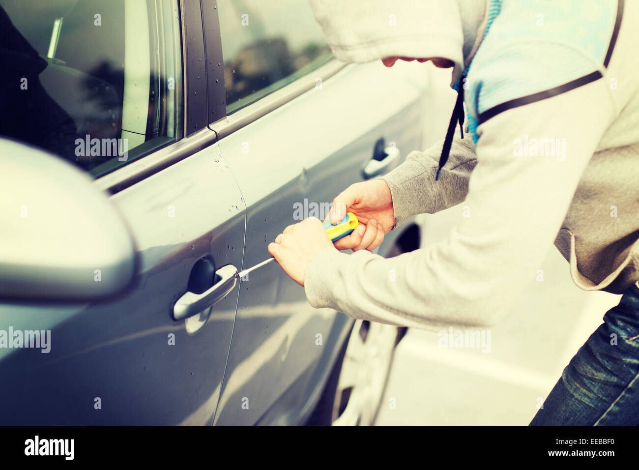 Car theft lock hi-res stock photography and images - Alamy