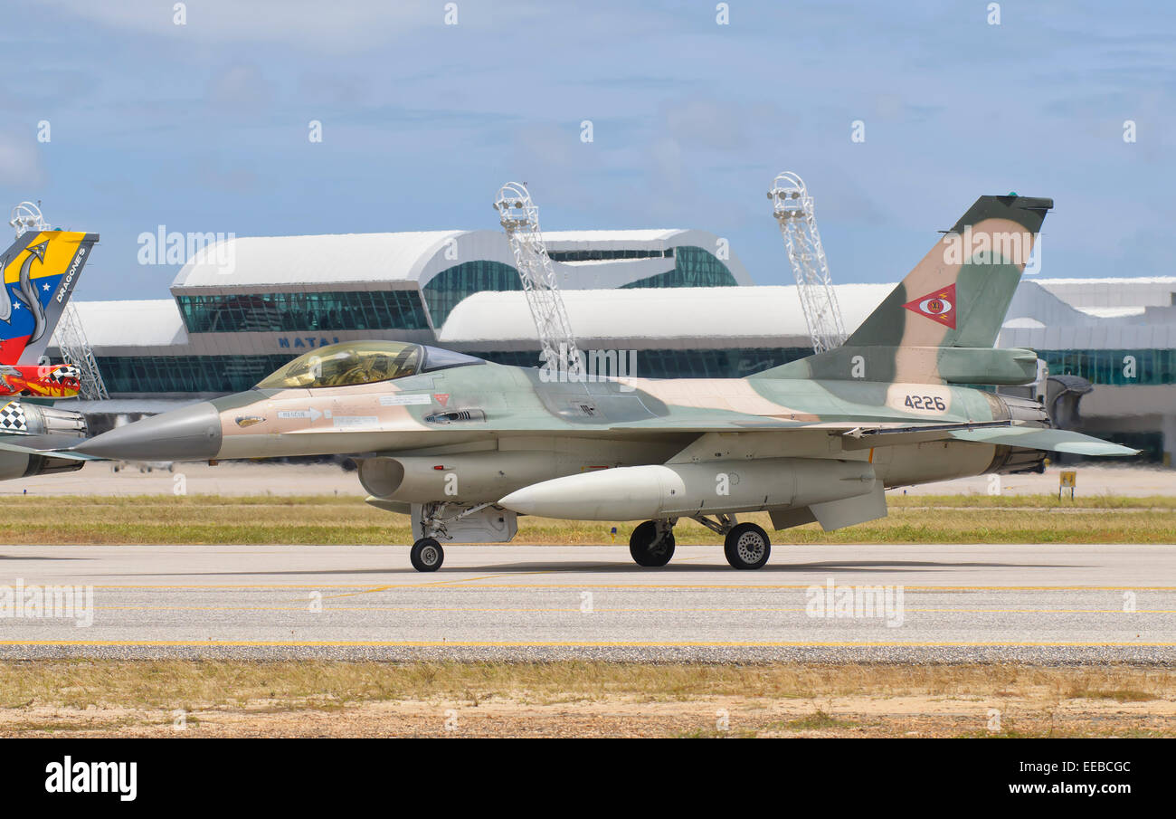 Venezuelan Air Force F-16 at Natal Air Force Base, Brazil Stock Photo ...