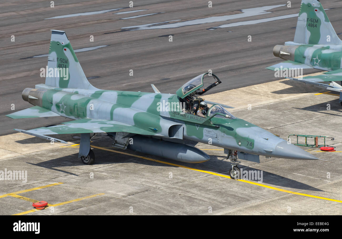 Brazilian Air Force F-5 at Natal Air Force Base, Brazil Stock Photo - Alamy